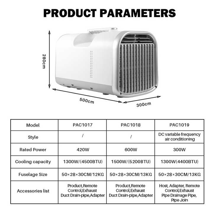 Mini Portable AC - Smallest Conditioner for Clean Air