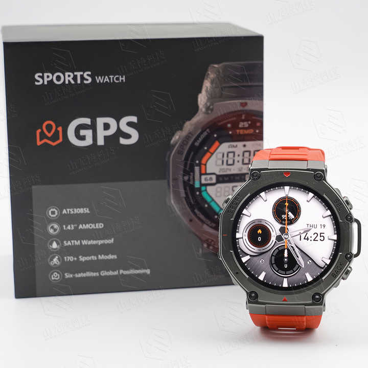 2025 DM58 Outdoor GPS Sports Smart Watch - 1.43'' AMOLED Screen