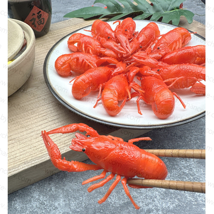 Realistic Artificial Seafood Faux Crayfish Mock Up Fake Crawn Replica ...