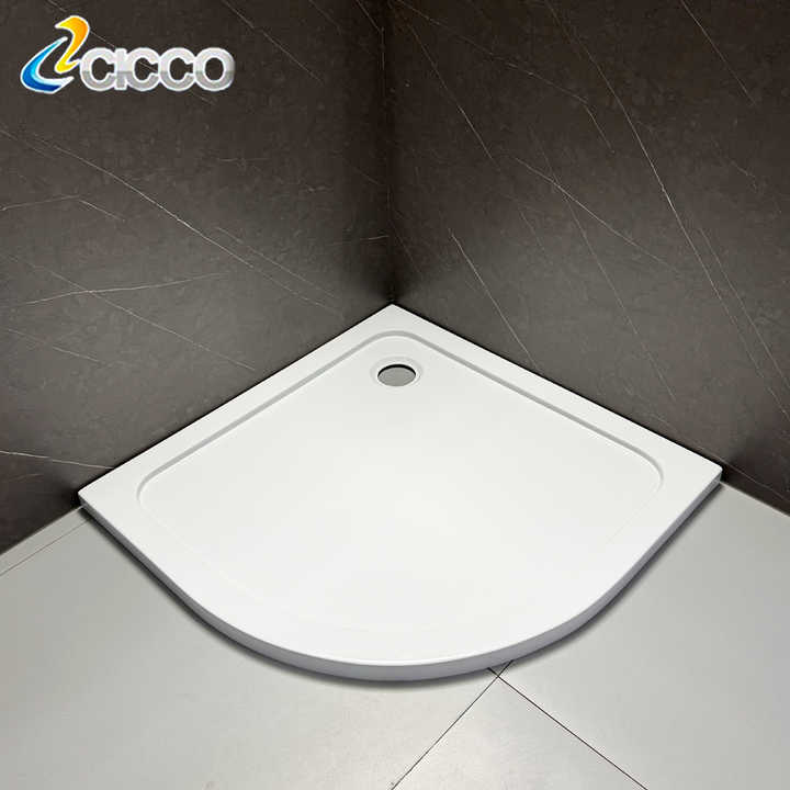 Cicco Modern White Acrylic Shower Tray Custom Size Bathroom Shower Base ...
