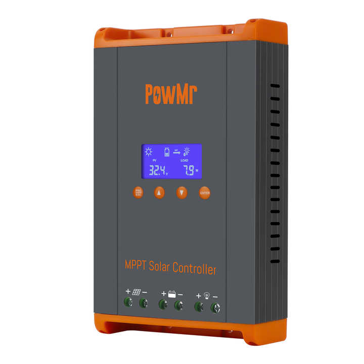 PowMr High Efficiency Charge 60A 12/24/36/48V Supports up to 12 Units in Parallel MPPT Solar ...