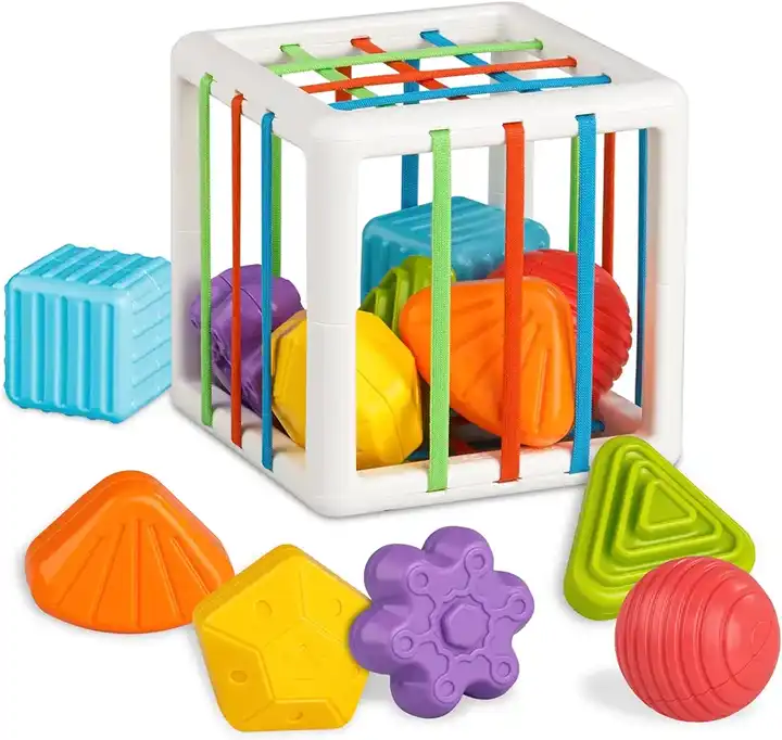 Baby Sensory Shape Sorter Toys,Montessori Toys for 1-3 Years,Colorful ...
