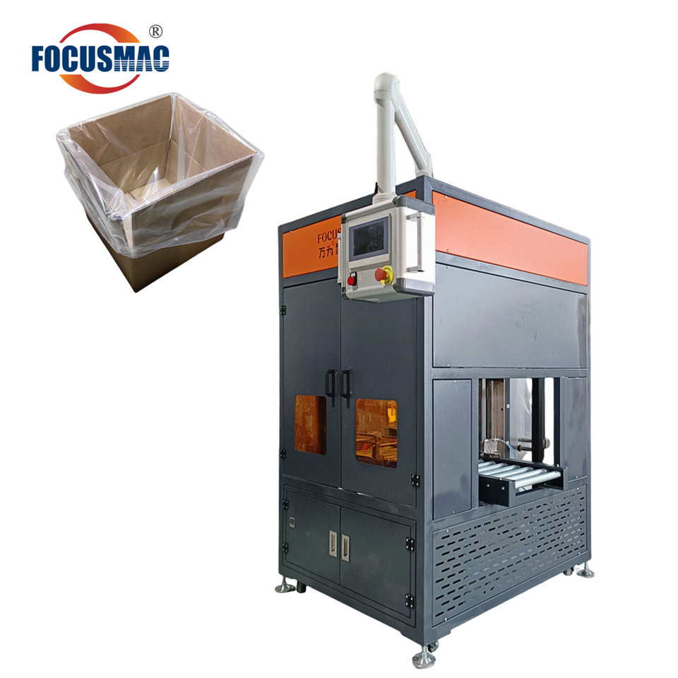 Focus Machinery Electric Automatic Bag Inserter Machine for Food Carton ...