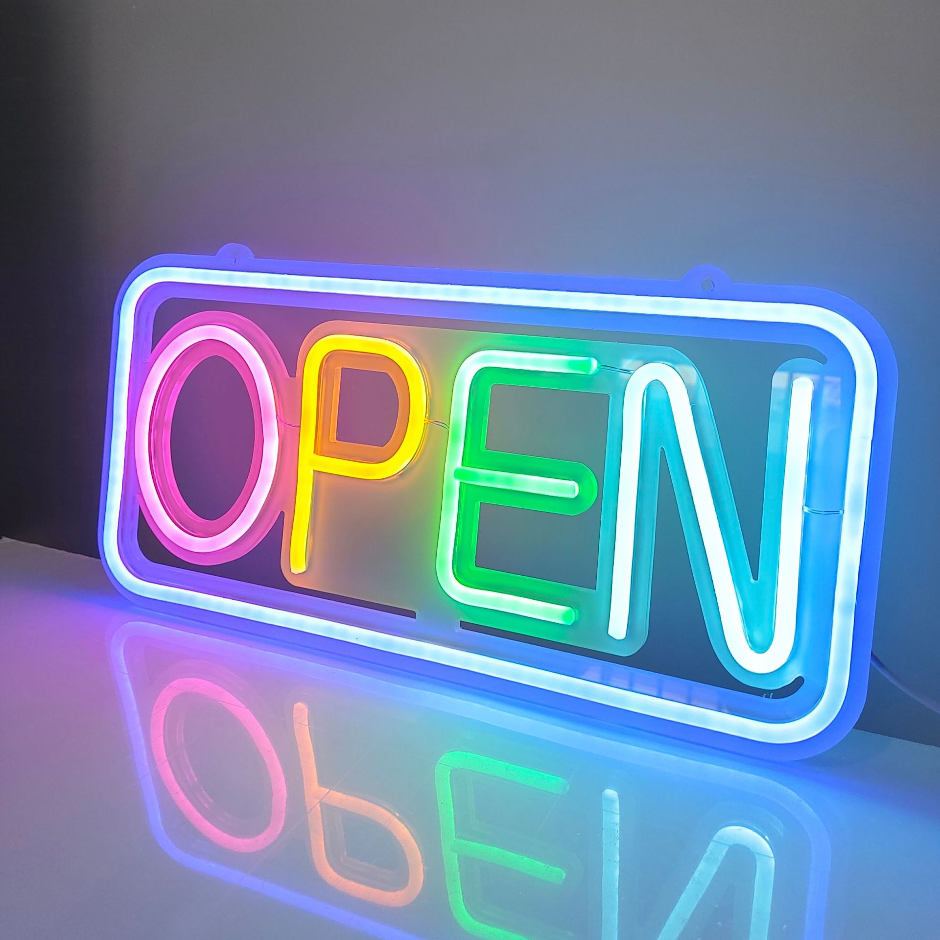 Led Neon Remote Control Model Open Luminous Letter Business Sign Light ...
