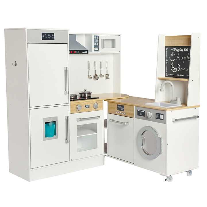 2024 Big Size Wooden Kitchen Toy Cooking Utensils Children's Kitchens ...