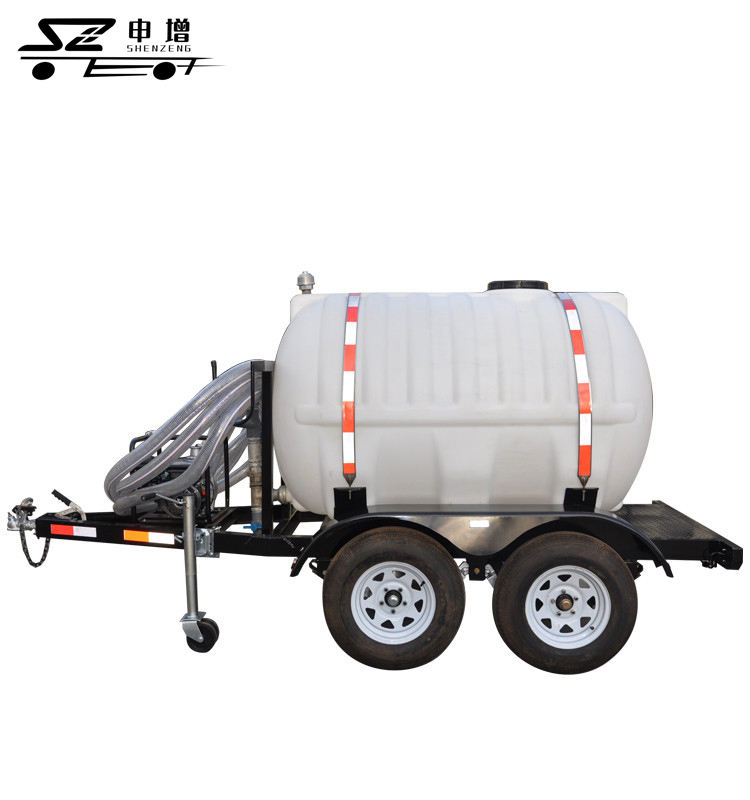 Small 2000L Plastic Water Tank Trailer with Gasoline Pump for Trucks ...