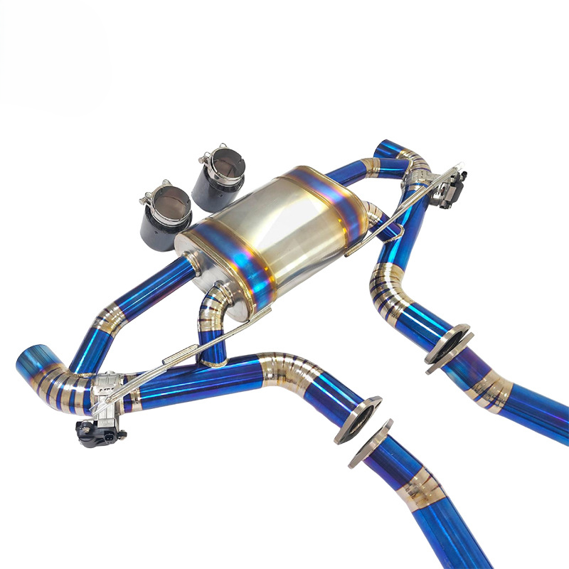 Modified Titanium Alloy Exhaust System Muffler, Downpipe Fit for Toyota ...