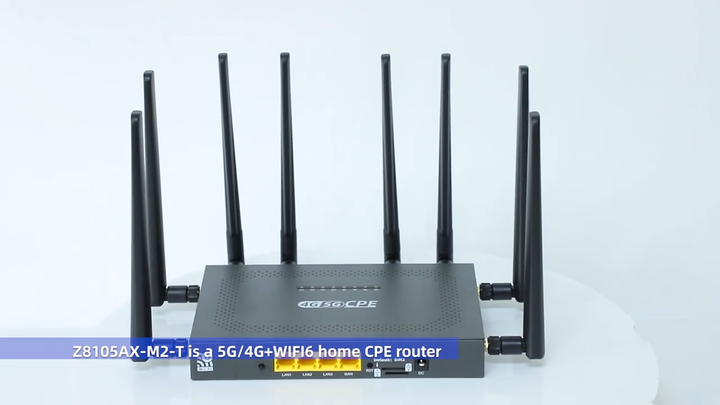 Industrial 802.11ax Gigabit M2 Openwrt Wireless WiFi Router Wi Fi 4G 5G ...