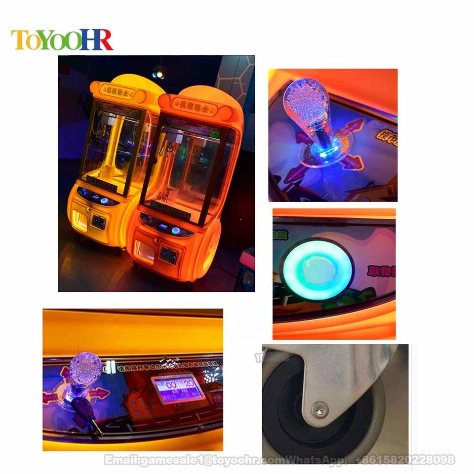 Dinibao Crazy Bus Arcade Mini Claw Crane Toy Vending Game