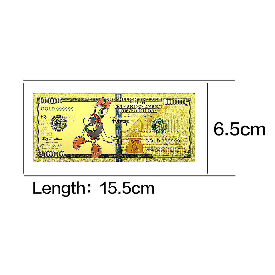 Cartoon Mouse Duck Characters Anime Style Double-Sided Gold Foil ...