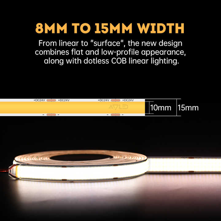 ADLED DC24V COB LED Strip CE RoHS 5M COB LED Light Strip for Kitchen ...