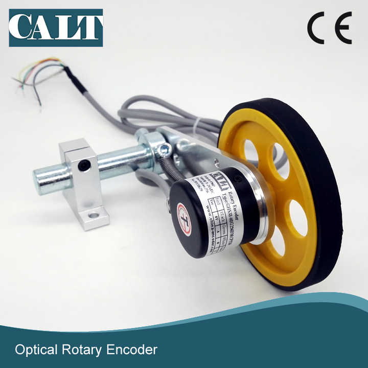 300mm Roller Wheel Rotary Encoder with Mounting bracket pushpull output ...