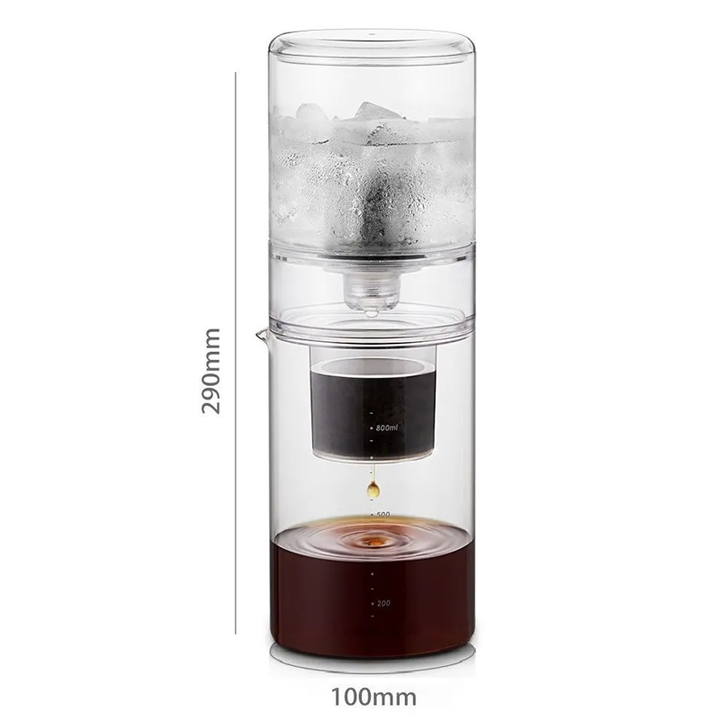 Ice Drip Coffee Maker 14oz Cold Brew Coffee Dripper Slow Cold Drip Iced ...