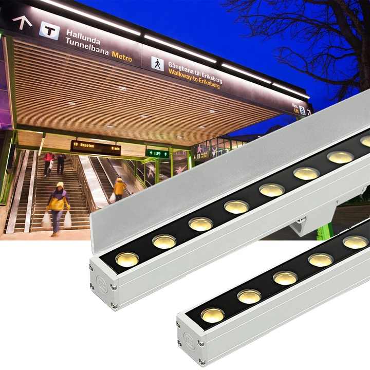 DMX512 Architectural Exterior Led Linear Wall Wash Light DC24V 72W ...