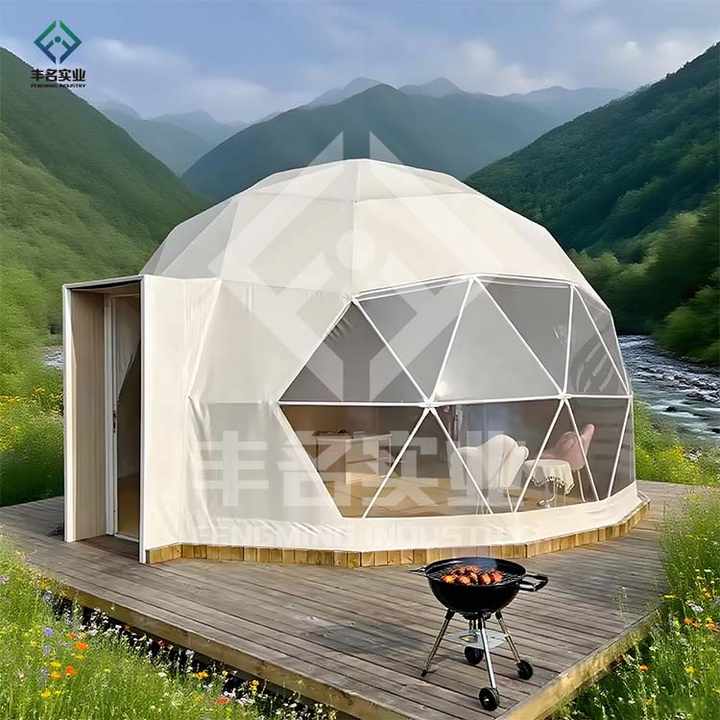 Clamping Geodesic Dome Tent Green House Transparent Trade Show Tent for ...
