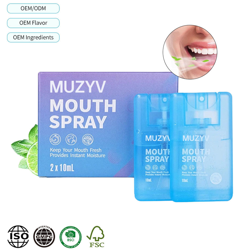 OEM Custom Natural Long Lasting Breath Mist Oral Spray Breath Freshener ...