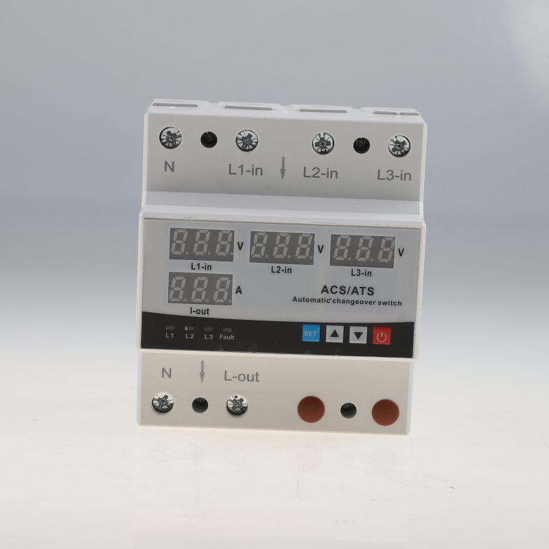 Three-phase 63A 100A overvoltage protector automatic transfer switch ...
