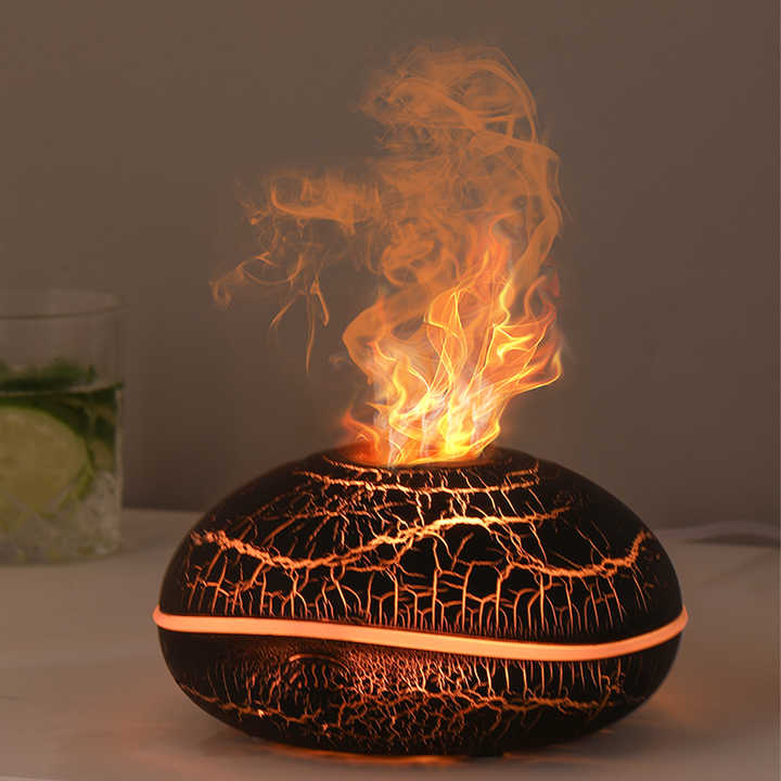 Crack Flame Aroma Humidifier - Portable & Ultrasonic