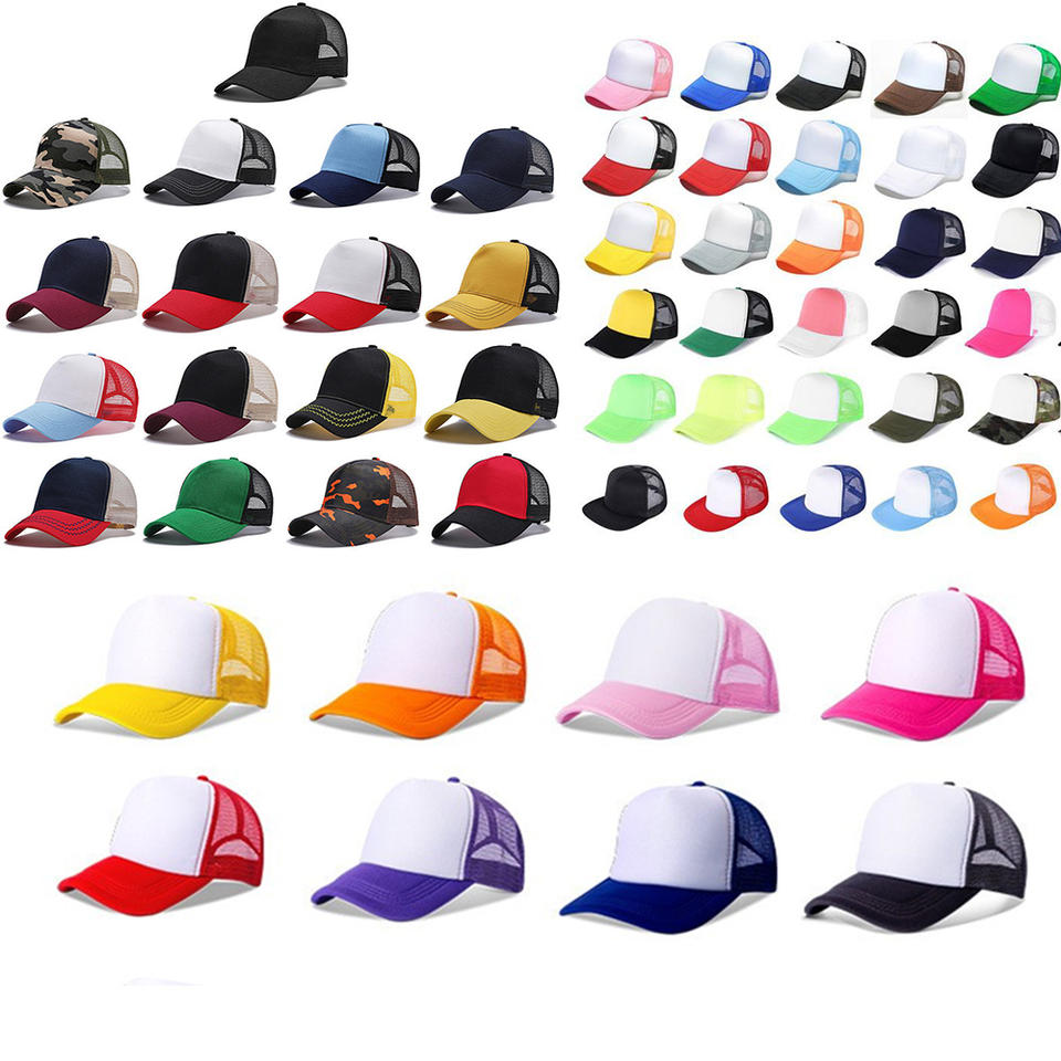 Professional Custom Printing Embroidery Logo Mesh Wholesale Plain 5 ...