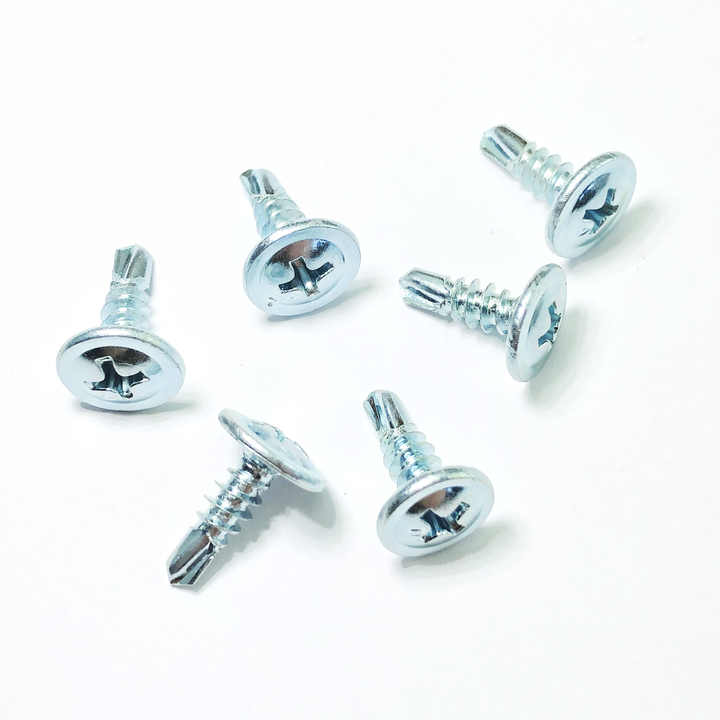 Galvanized Phillips Truss Head Self Drilling Screws Round Wafer Head Tek Screws| Alibaba.com