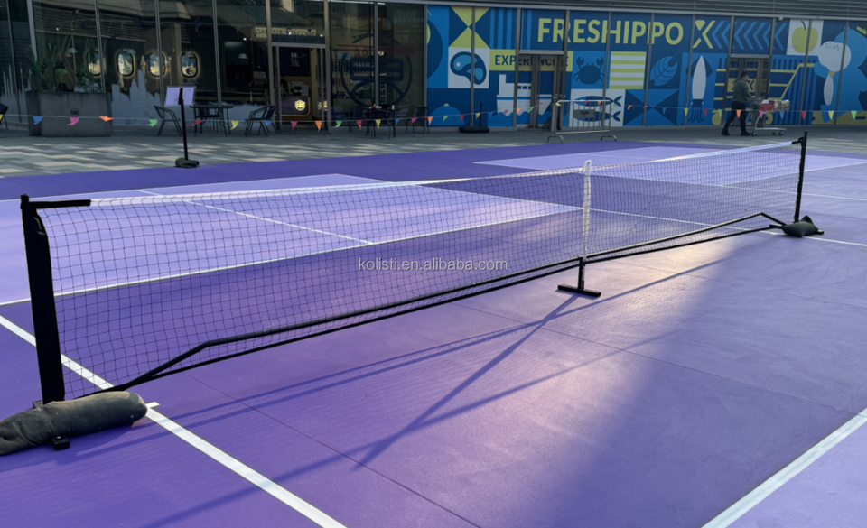All-Weather Rollable Acrylic Pickleball Court Rollout Flooring Portable ...