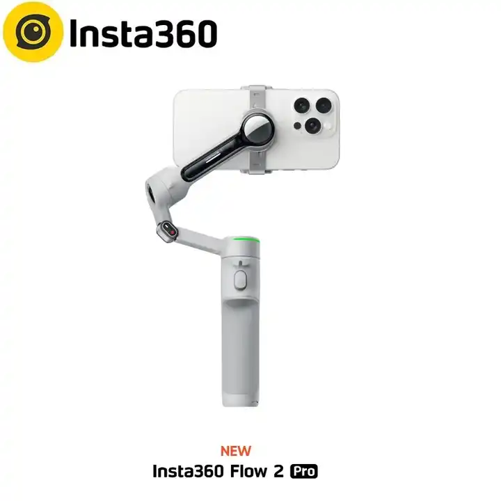 Insta360 Flow 2 Pro AI-Powered Smartphone Auto Tracking Phone Gimbal, 3-Axis Stabilization for ...