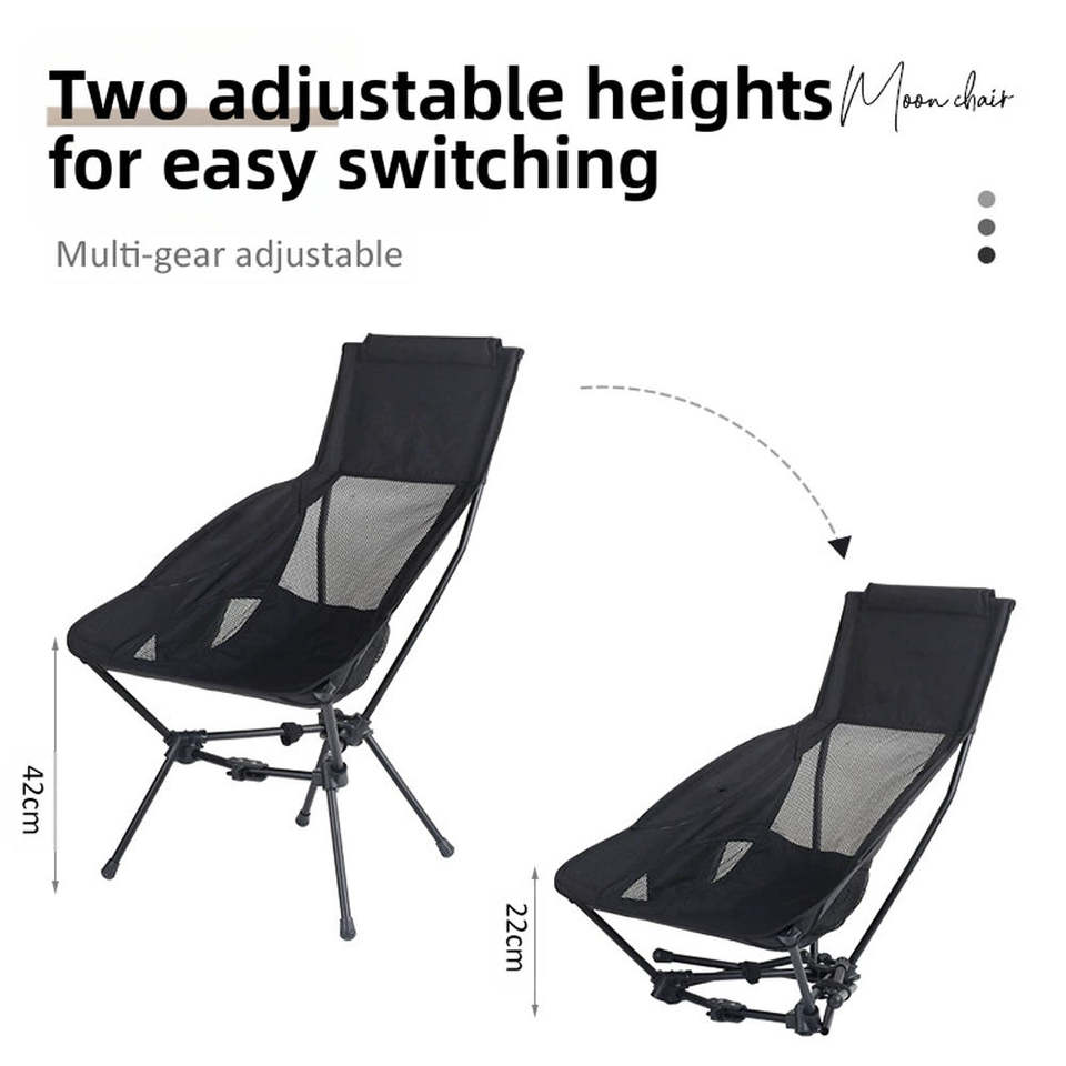 E-RIKE Manufacturer Custom Logo Portable High Back Adjustable Camping ...