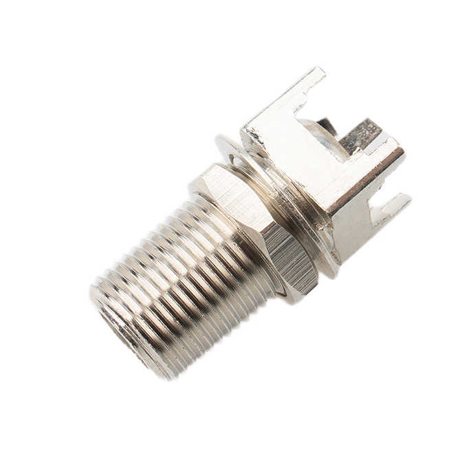 75 Ohm F Female Quick Male Compression PCB Mount RCA R/A RF Coaxial ...