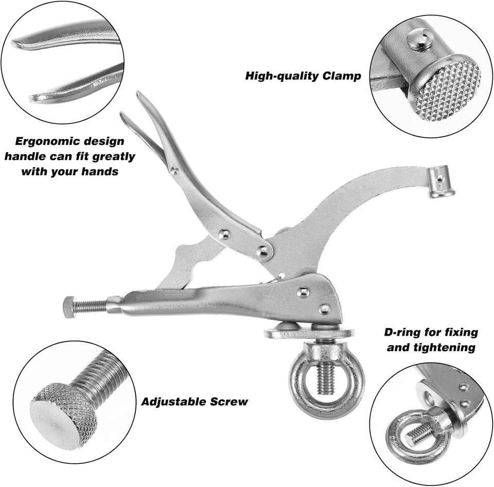 2 Pack 9inch Drill Press Locking Clamp 1045 Steel & Titanium Non ...