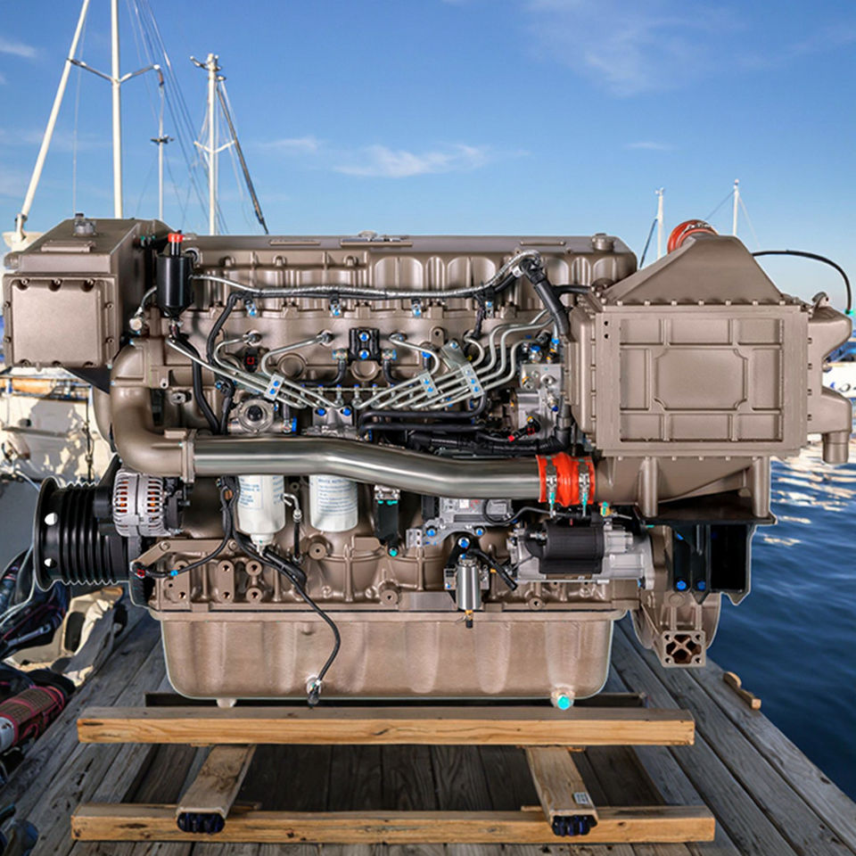 Turbocharged Intercooled 4 Stroke 331kw 450hp 1500rpm Inboard Marine ...