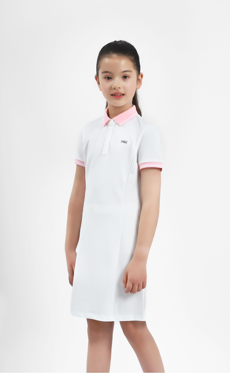 PGM QZ092 breathable short sleeve custom polo golf dress girls golf ...