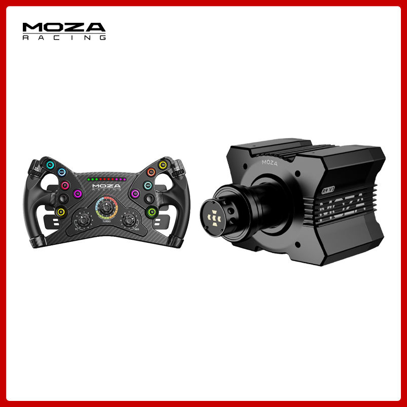 MOZA R9 V3 Wheel Base Bundle KS Steering Wheel Racing Game Simulator ...
