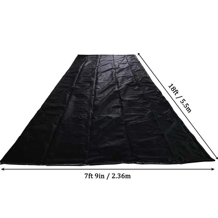 7'9" X 18" Black Containment Garage Floor Mat - Durable & Stylish