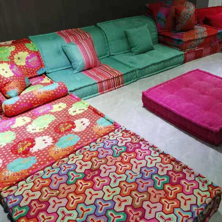 India Living Room Modular Mahjong Sofa Set Couch Set