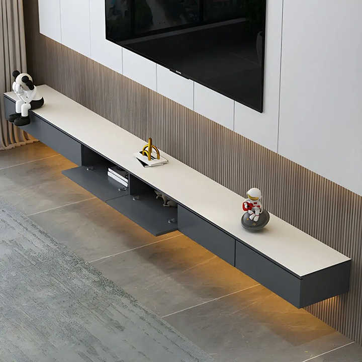 Modern Simple Floating Tv Cabinet Wall Mounted Tv Stand With Storage ...