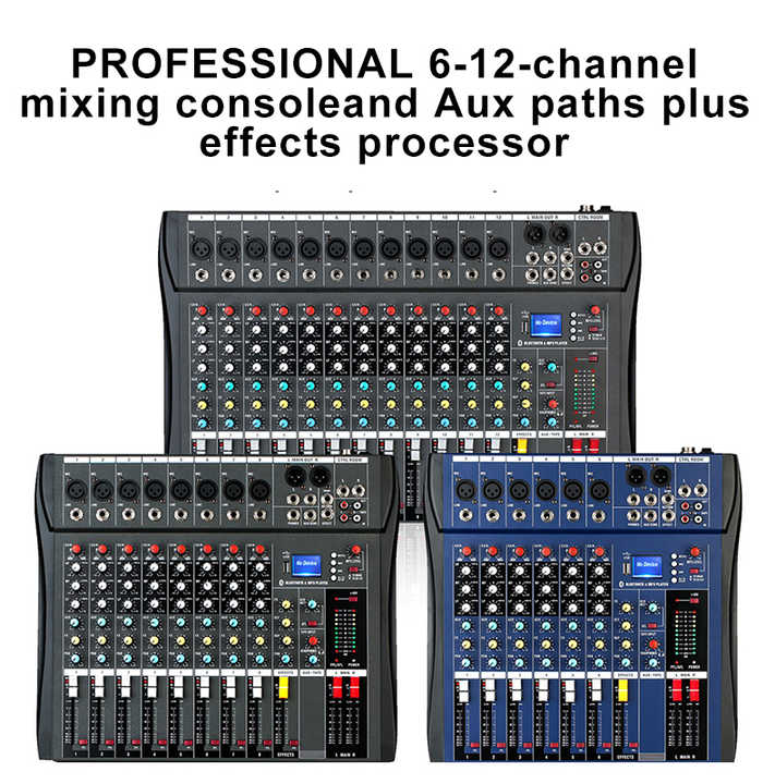 Wholesale Professional 12 Channel Audio Mixer Sound System New Bass Dj ...