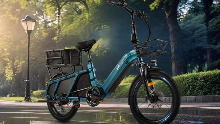 20 Inch Electric Cargo Bike 18AH Battery Hydraulic Disc Brake Oil ...