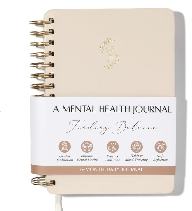 Mental Health Journal 6-Month Daily Journal with Prompts for ...