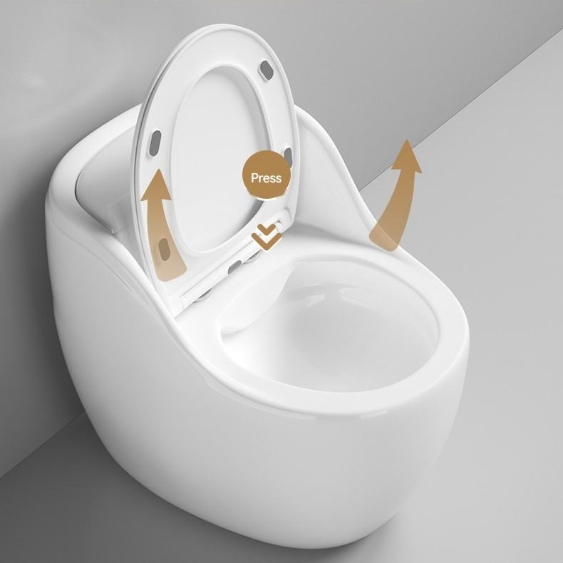 Hot Selling Modern Style Egg Shape Siphonic Jet Flushing One Piece ...