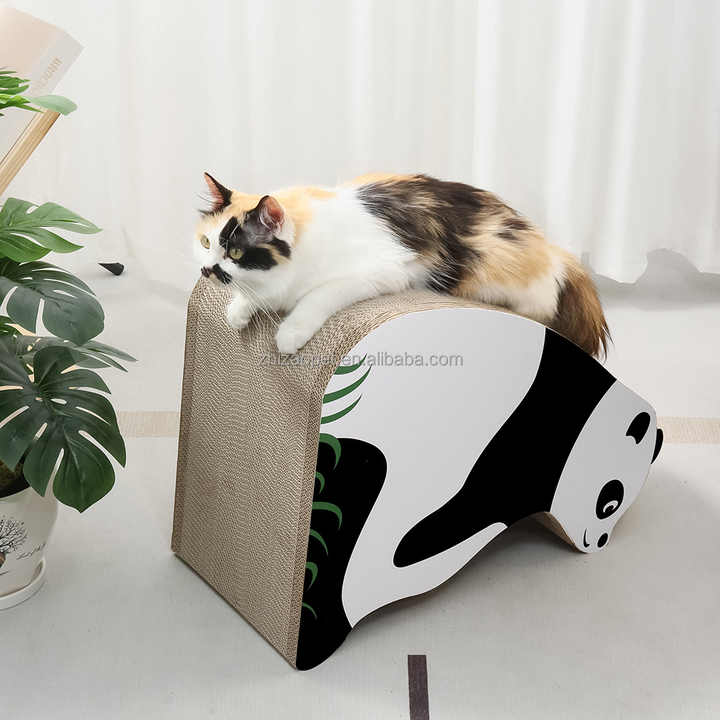 Panda Shape Design Cardboard Scratcher House for Cats| Alibaba.com