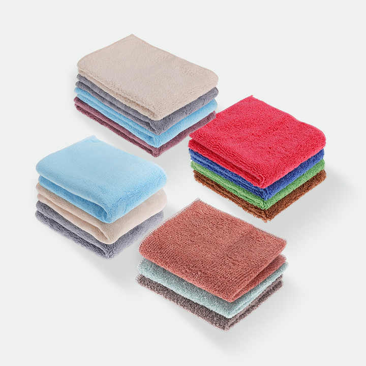 Microfiber Cleaning Cloth Pack Rag with Assorted Soft Absorbent Rags ...