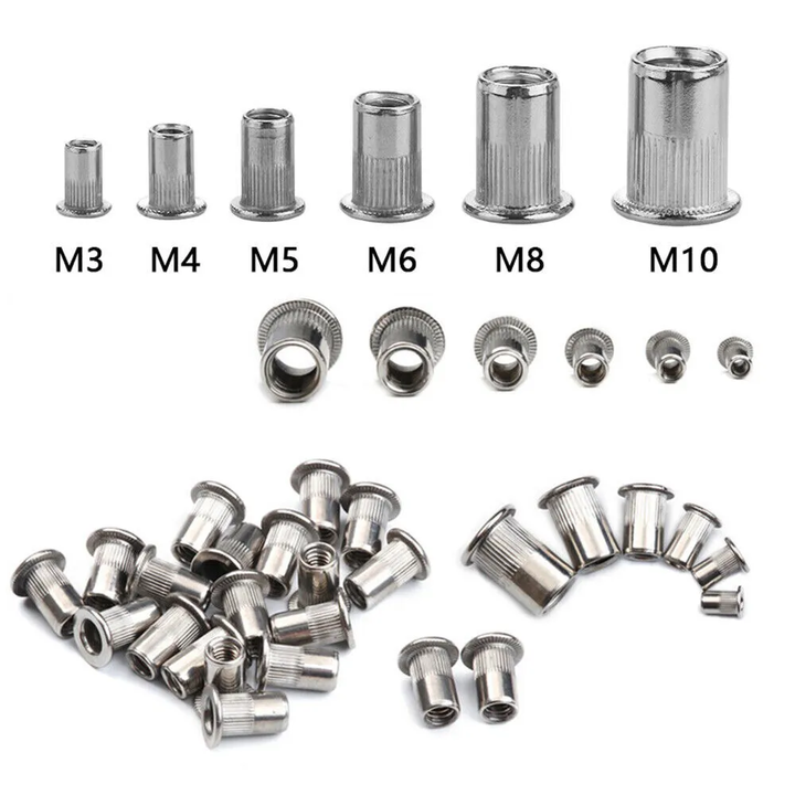 Rivet Nut/rivnut Flat Head Metric Threaded Inserts M5-M12