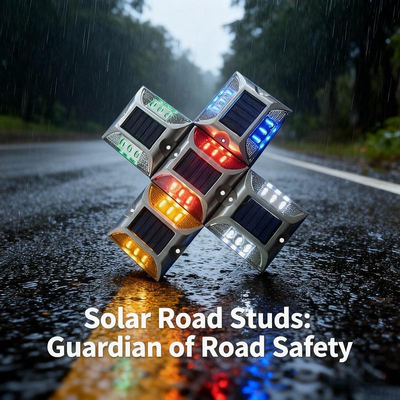 Custom Solar Powered Road Studs Cat Eye LED Reflector IP68 Waterproof ...