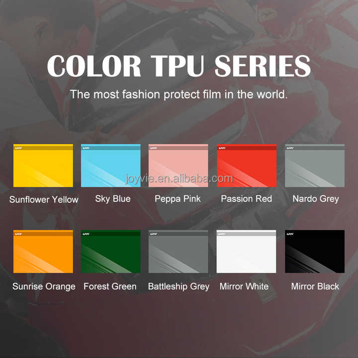 Red Color PPF 10 Years Warranty TPU 7.5mil Car Body TPU PPF Paint ...