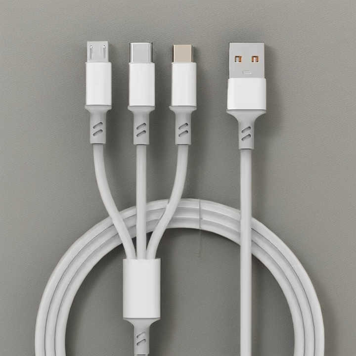 Wholesale Manufacturer TPE 12V 2.1A Data Cable Multi-function 3 in 1 ...