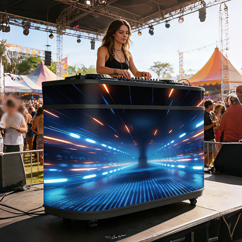 DJ Booth Led Display for DJ bar Stage Exhibition Full Color Music ...