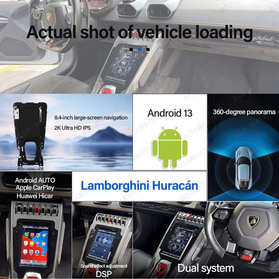 ACARDASH 8.4" Car Multimedia Head Unit for Lamborghini Huracan 2014-2018