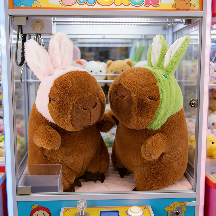 Personalized Soft Bunny Hat Capybara Plush Toys 8inch Stuffed Animals ...