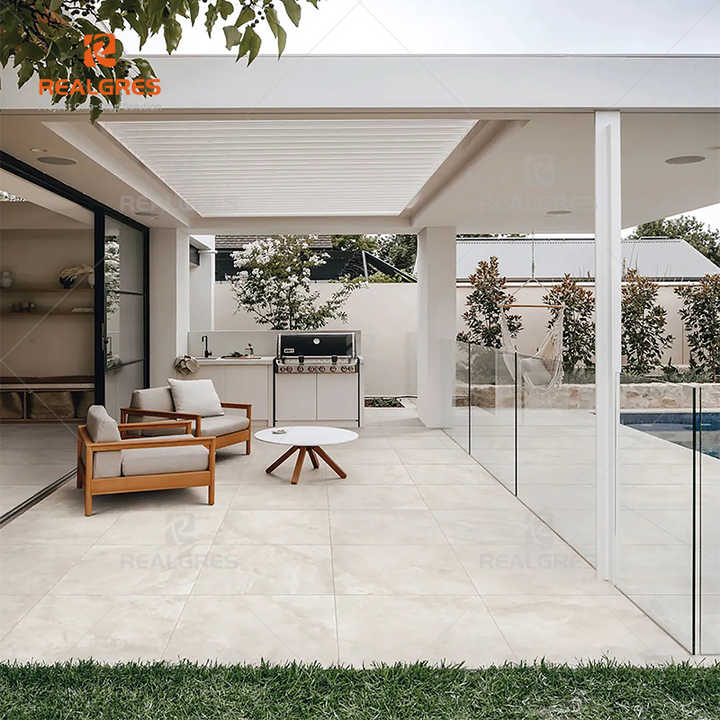 Realgres Natural Look Roman Travertine Outdoor 20mm Thick Porcelain ...