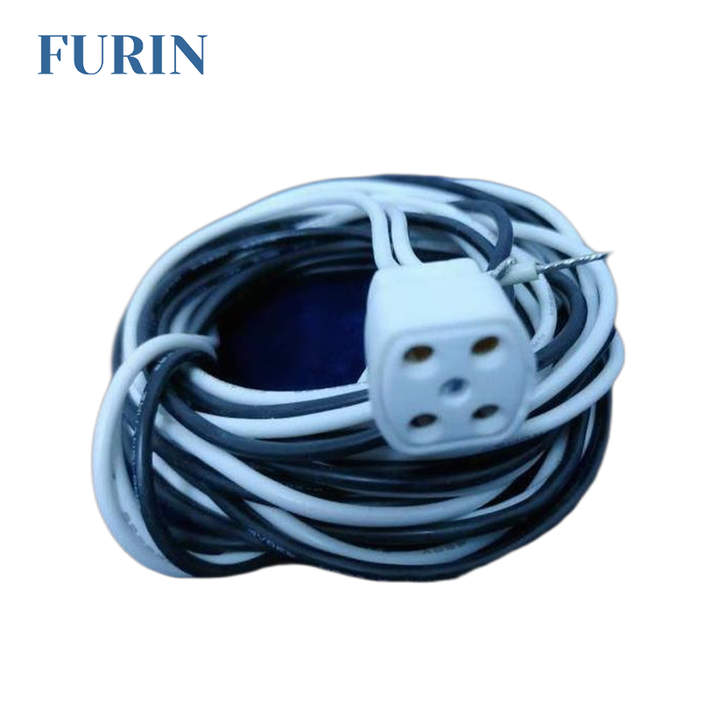 UV Lamp Connector - Cylindrical Ceramic 4 Pin Socket